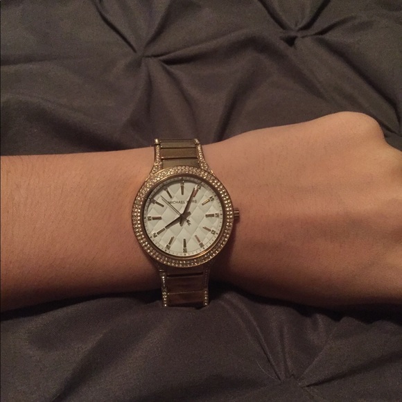 Michael Kors | Jewelry | Michael Kors Kerry Diamond Dial Rose Watch ...